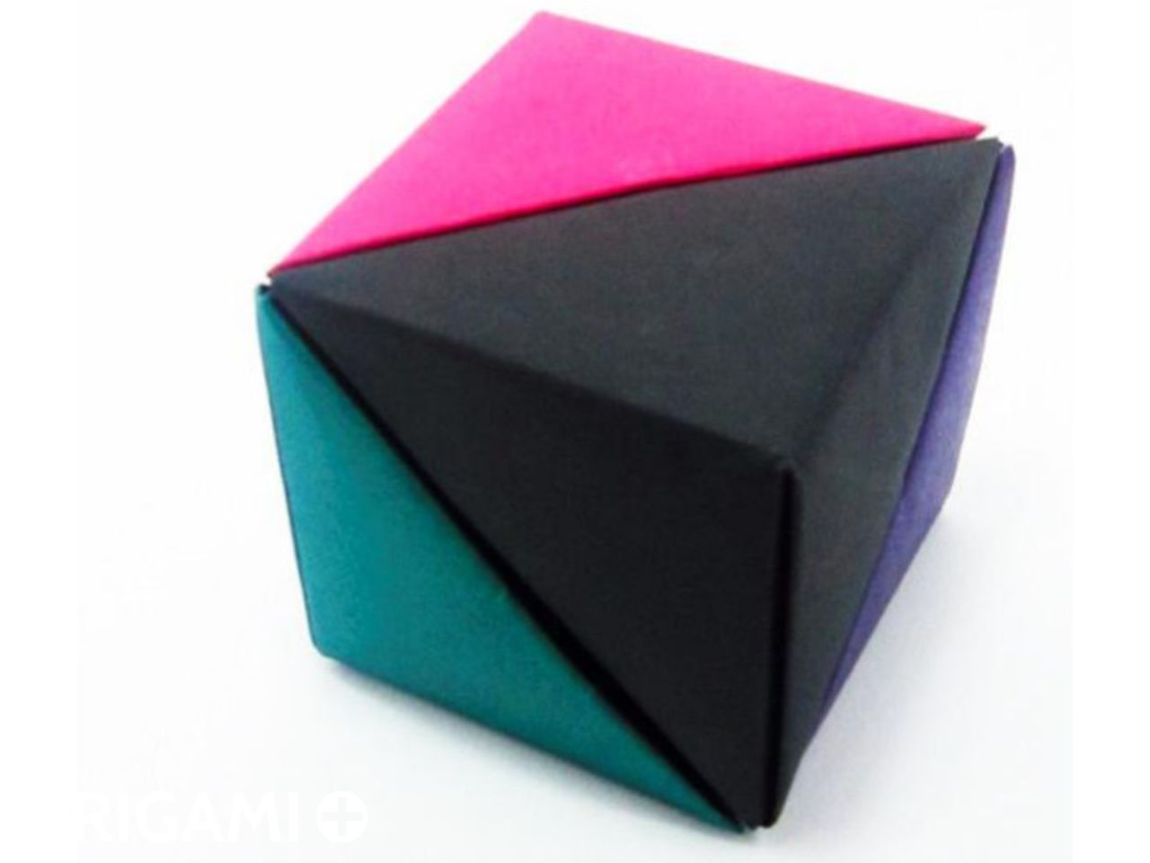 Origami Cube of Pyramids