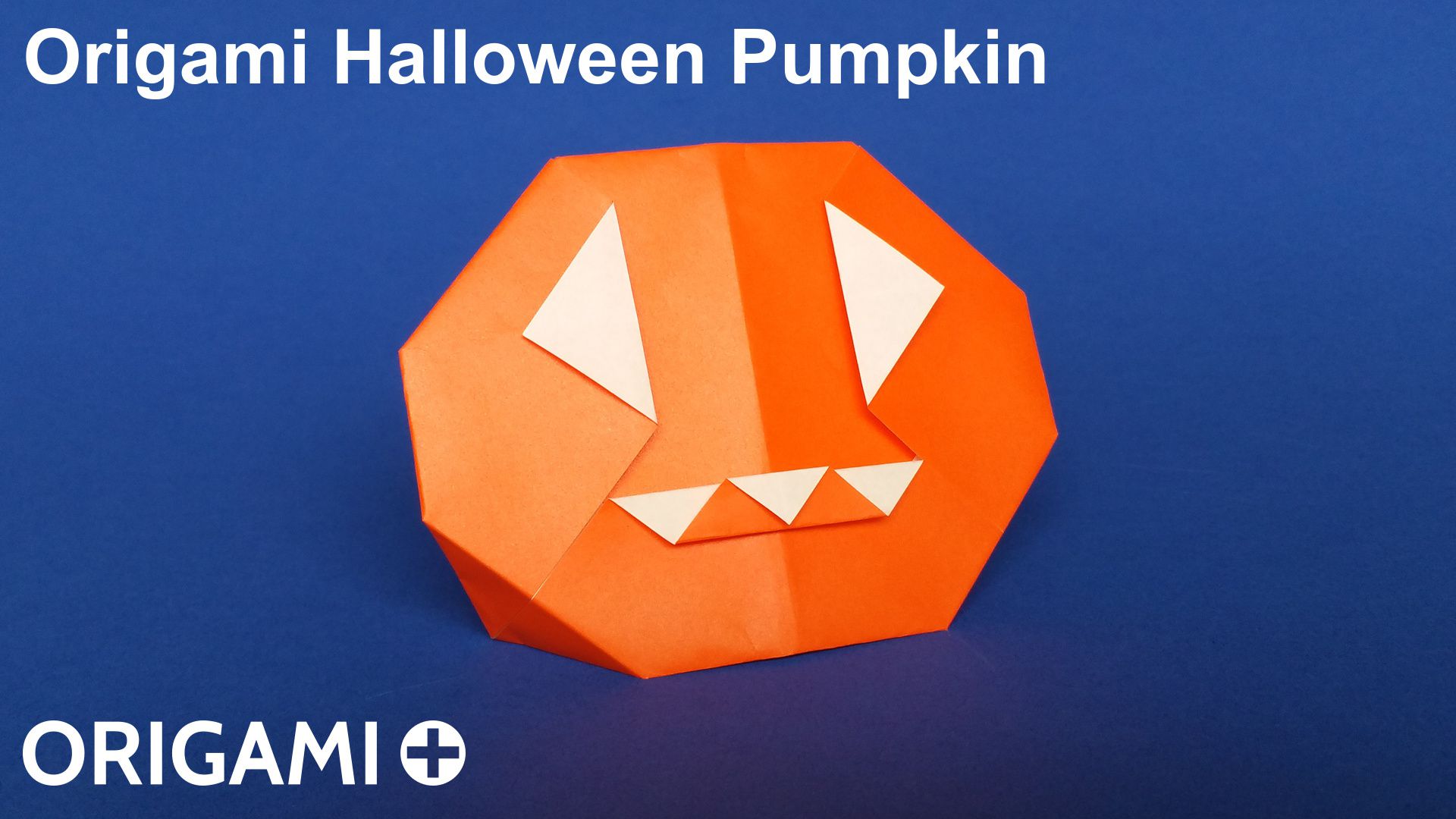 Origami Halloween Pumpkin
