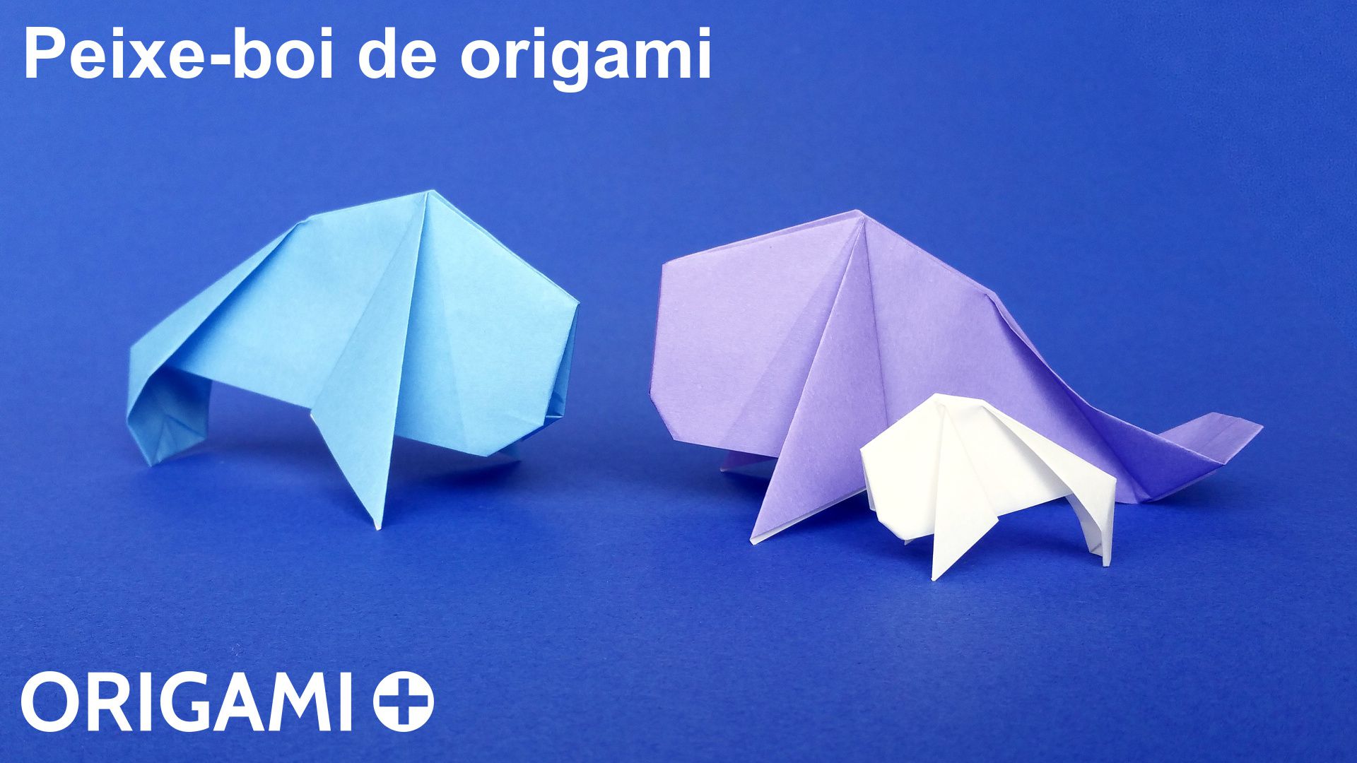 Peixe-boi de origami
