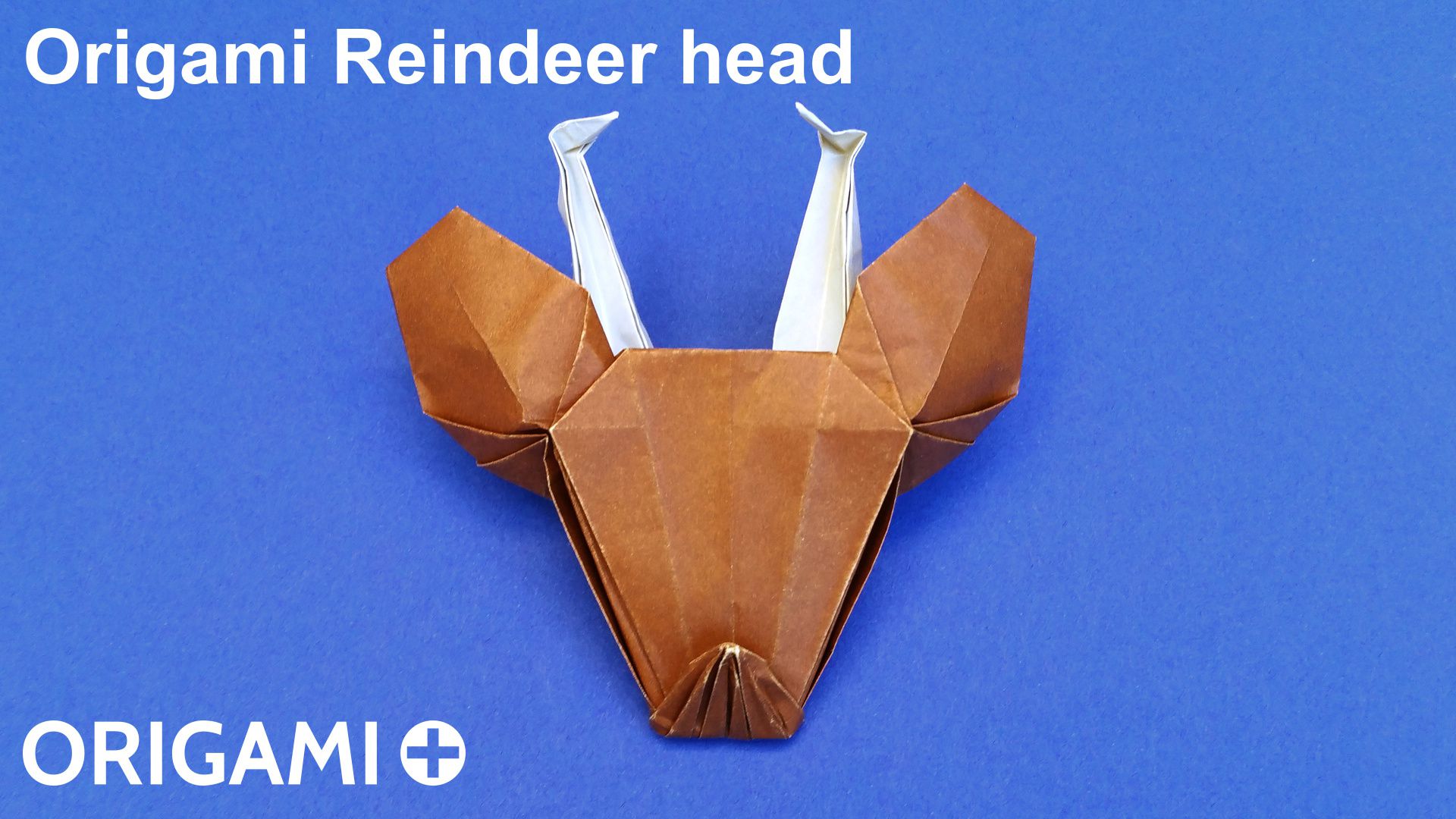 Origami Reindeer head