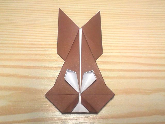 Origami Bunny Face
