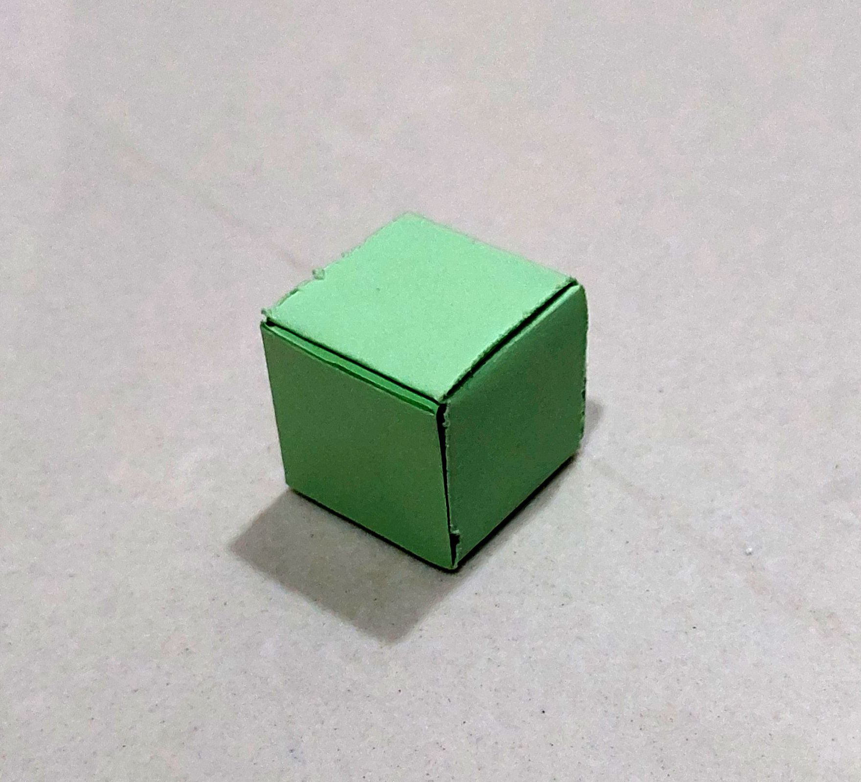 Origami cube folded by Rajesh Mhastre