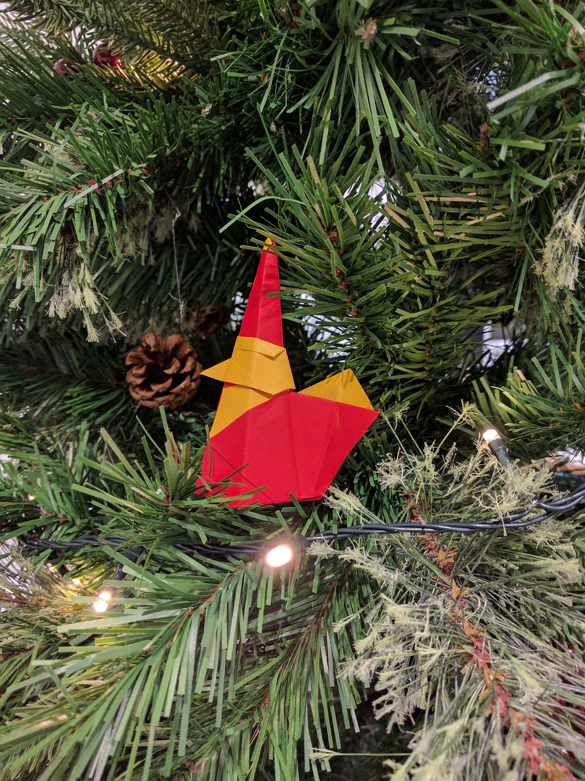 Origami Spray-tan Santa
